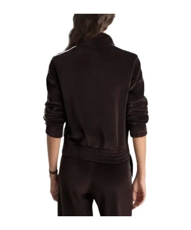 SPORTY  RICH Striped Zip-up Track Jacket