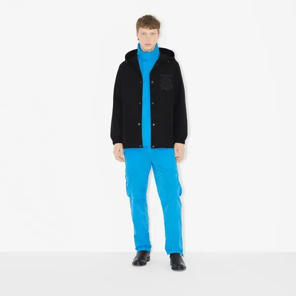 Burberry Logo Print Hooded Jacket