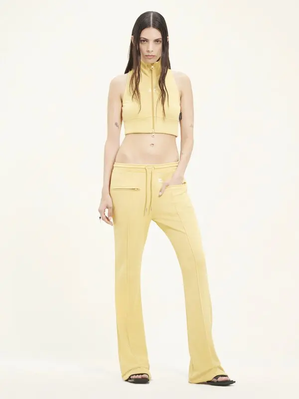 COURREGES Interlock Tracksuit Cropped Vest - Nude