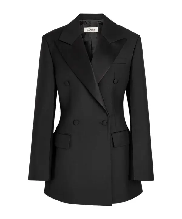 RÓHE Hourglass Wool And Mohair-blend Blazer