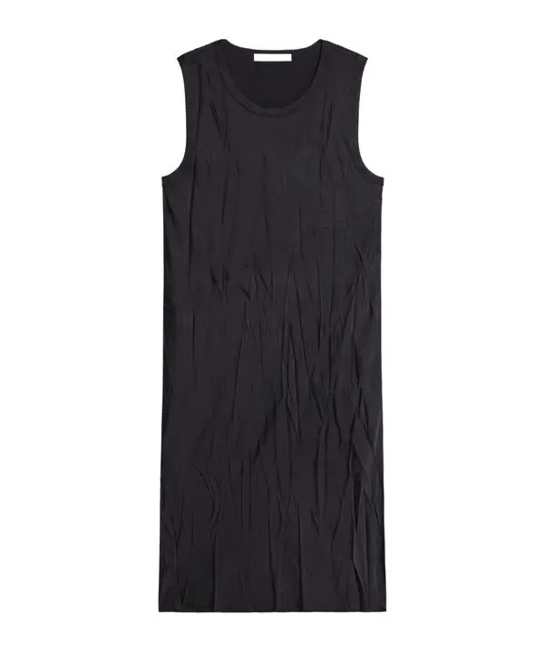 Helmut Lang Crushed Satin Tank Dress