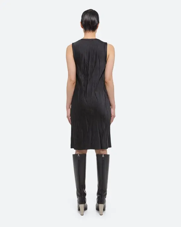 Helmut Lang Crushed Satin Tank Dress