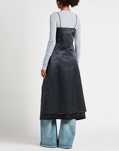 MAISON MARGIELA Sleeveless Sweetheart Neckline Satin Maxi Dress