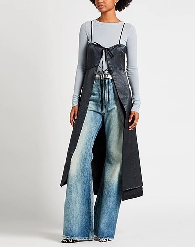MAISON MARGIELA Sleeveless Sweetheart Neckline Satin Maxi Dress