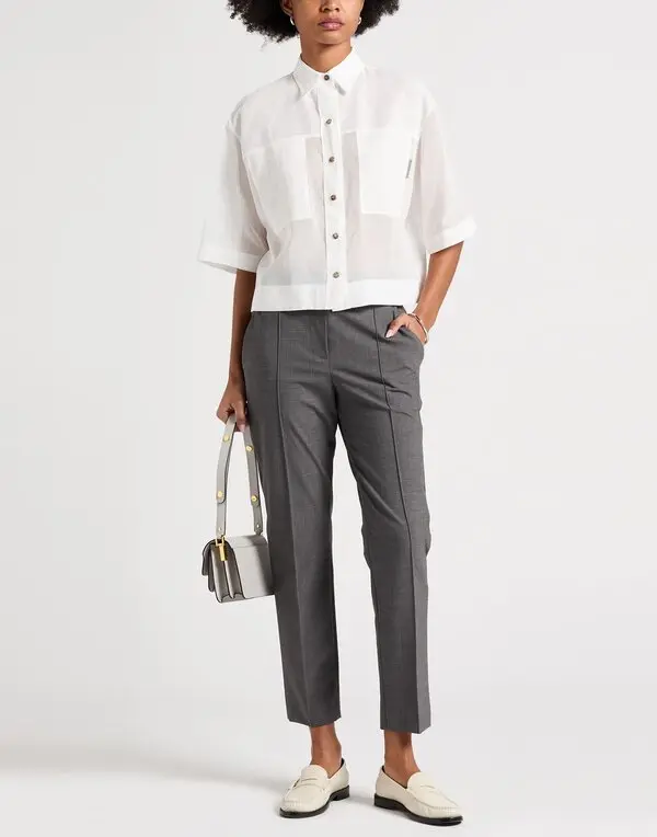 Brunello Cucinelli Solid Color Slim-fit Dress Pants