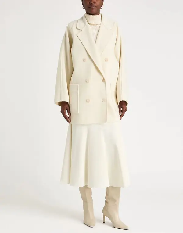 Max Mara Solid Color Wool Coat