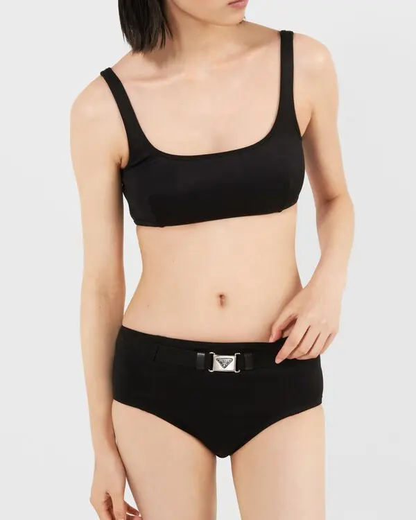 Prada Interlock Fabric Bikini Bottom