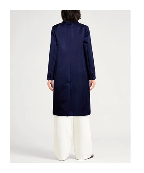MAXCO. Double-breasted Satin Overcoat