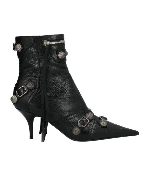 Balenciaga Minimalist Solid Color Ankle Boots