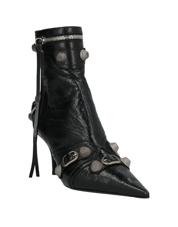 Balenciaga Minimalist Solid Color Ankle Boots