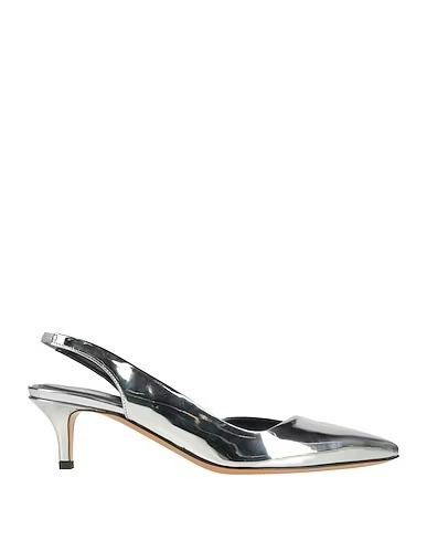 Isabel Marant Étoile Metallic Slingback Kitten Heel Pumps - Black