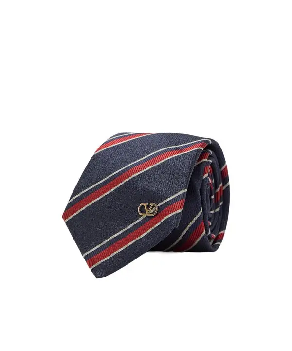 Valentino Garavani Striped Silk Tie