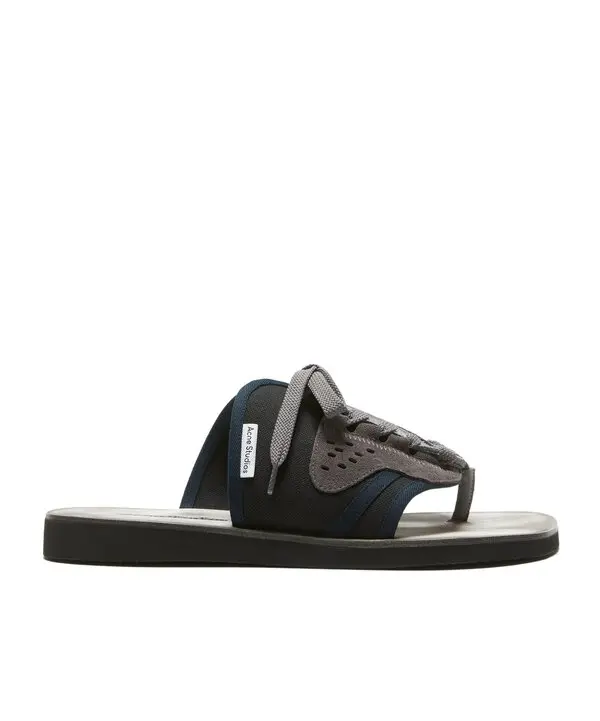 Acne Studios Panelled Lace-up Flip Flops