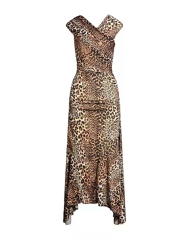 GANNI Leopard Print Sleeveless Maxi Dress