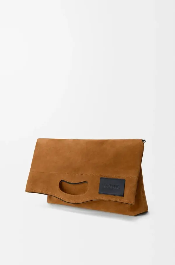 Loewe Bob Folded Tote In Suede