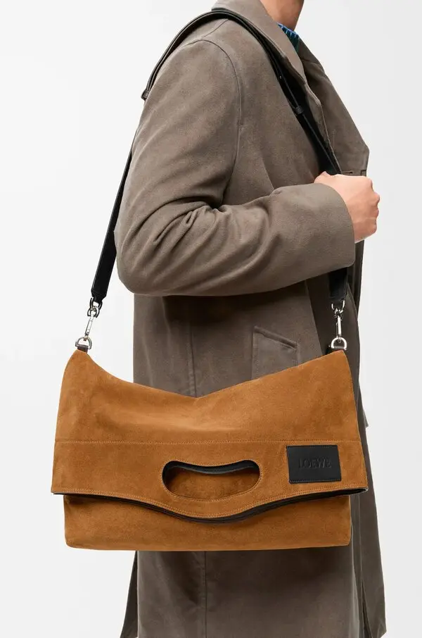 Loewe Bob Folded Tote In Suede
