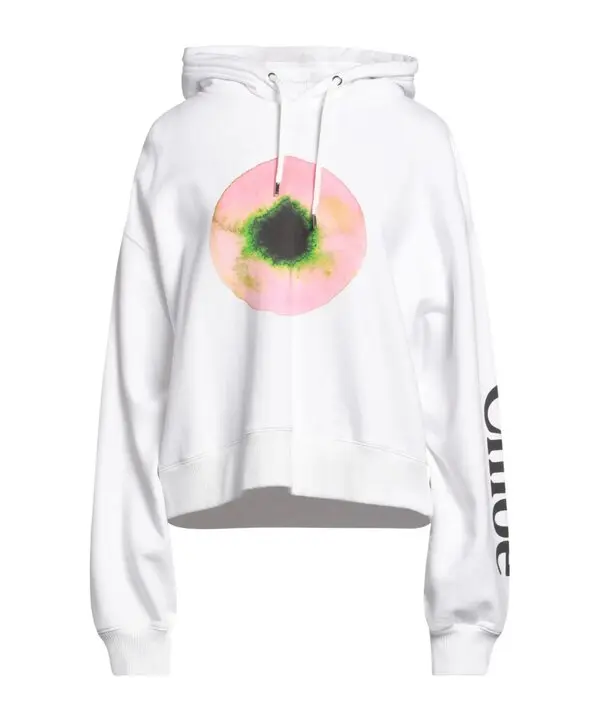 Chloé Solid Color Printed Hoodie