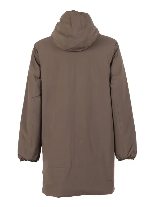 K-WAY Jacob St Warm Reversible Hooded Jacket - Brown