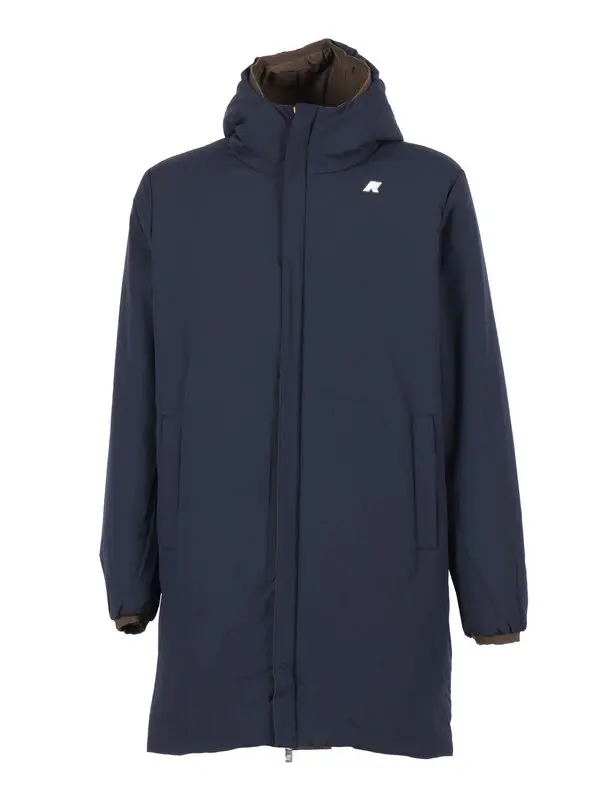 K-WAY Jacob St Warm Reversible Hooded Jacket - Brown