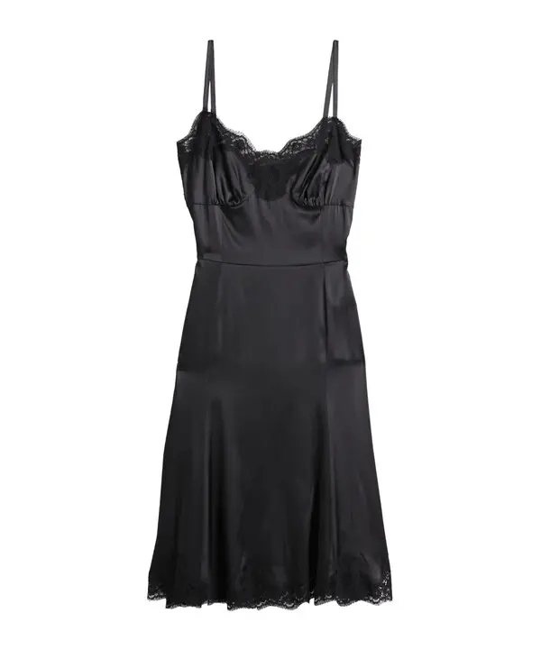 Dolce & Gabbana Solid Color Lace Cami Dress
