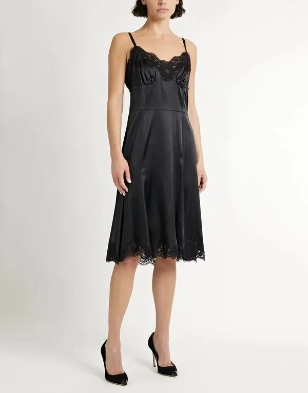 Dolce & Gabbana Solid Color Lace Cami Dress