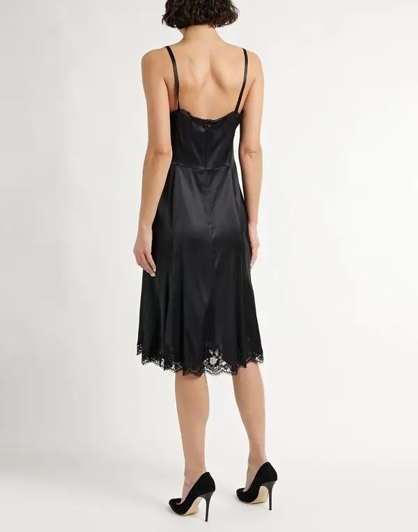 Dolce & Gabbana Solid Color Lace Cami Dress