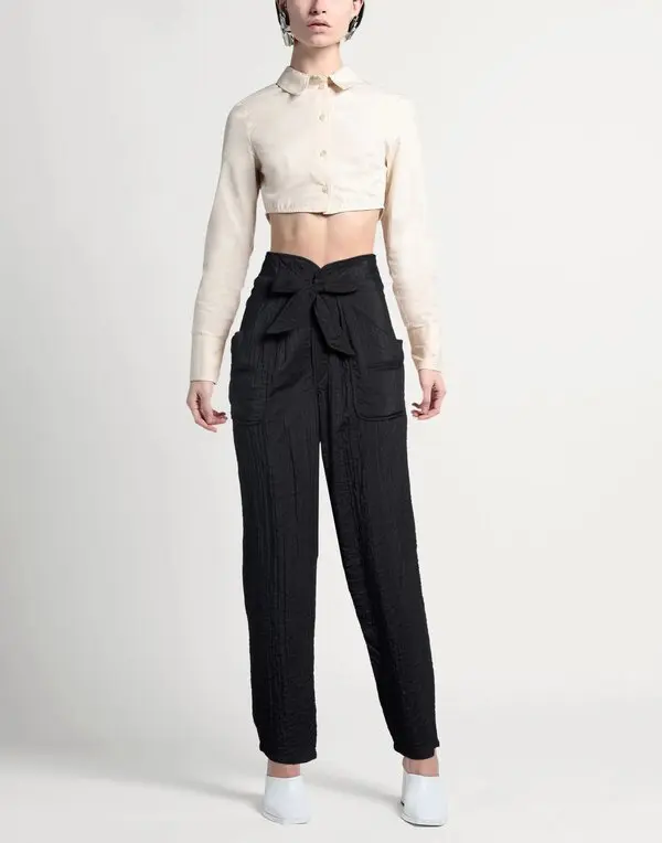 Isabel Marant Étoile Solid Tailored Straight Leg Trousers With Drawstring Waist