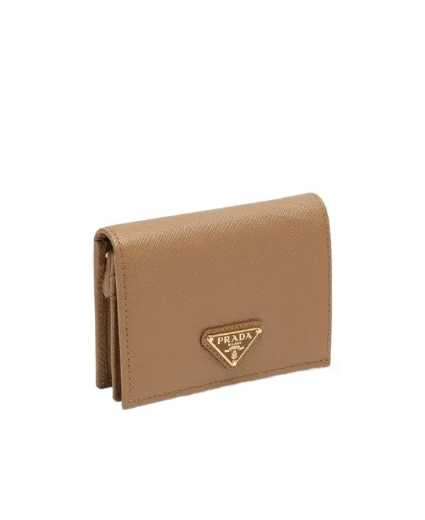 Prada Small Saffiano Leather Wallet - Brown