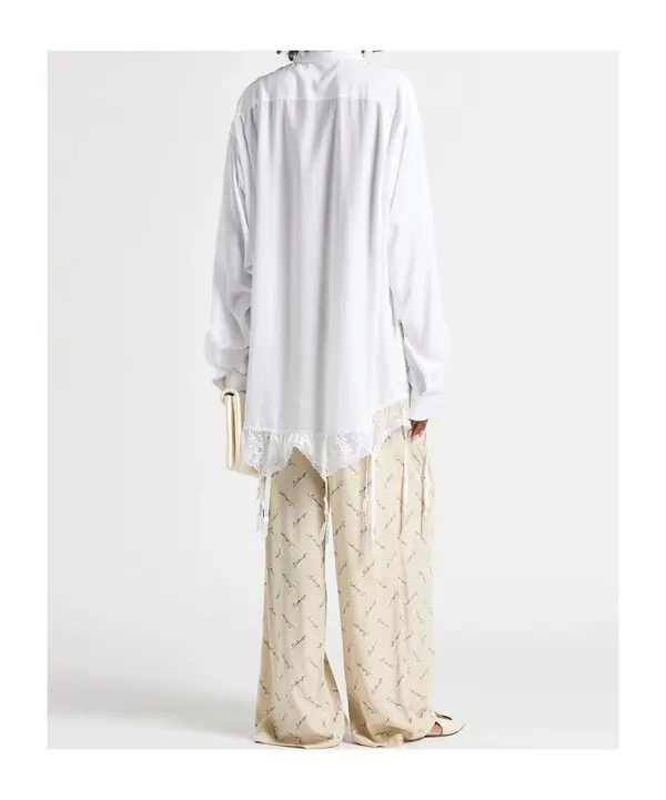 Balenciaga Lace Trim Shirt