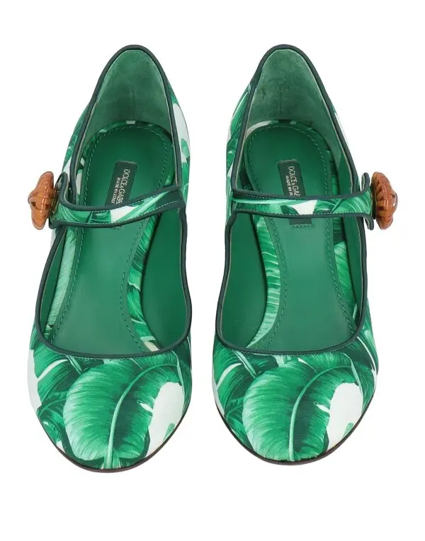 Dolce & Gabbana Mary Jane Shoes With Floral Patterns