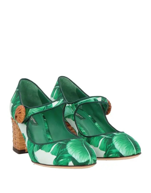 Dolce & Gabbana Mary Jane Shoes With Floral Patterns