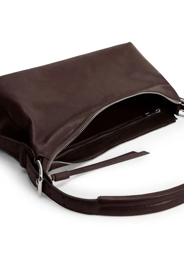 LEMAIRE Belted Leather Baguette Bag