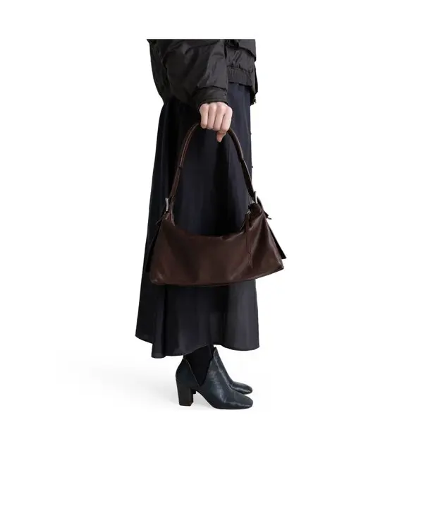 LEMAIRE Belted Leather Baguette Bag