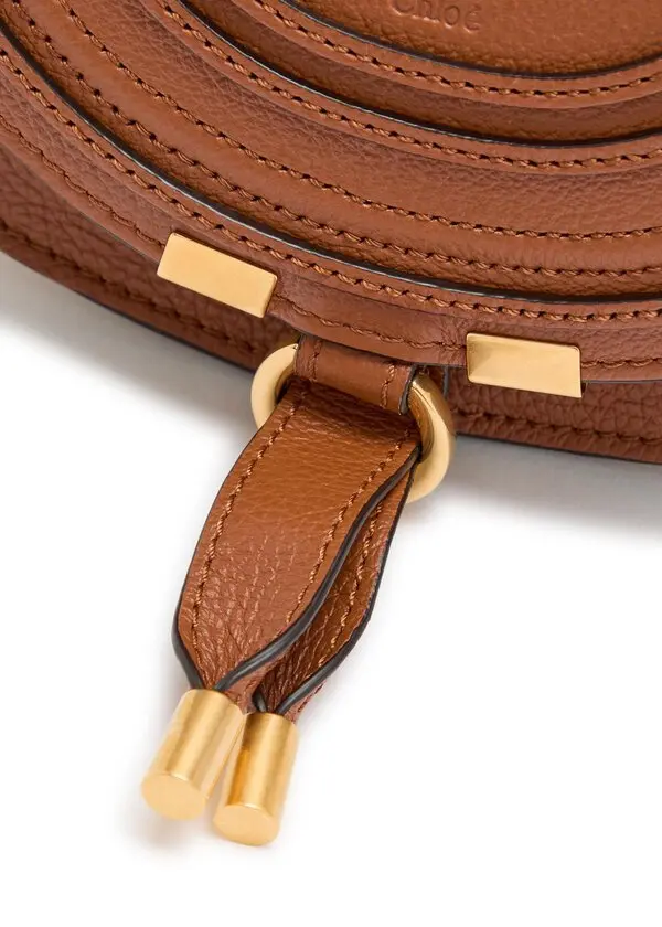 Chloé Grain Leather Saddle Bag - Brown
