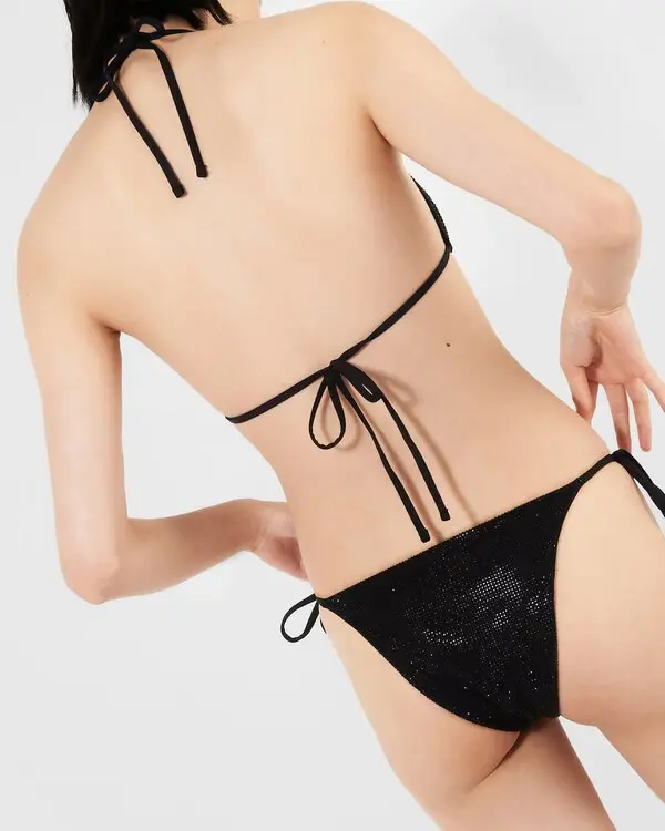 Prada Embellished Bikini Bottom - Black