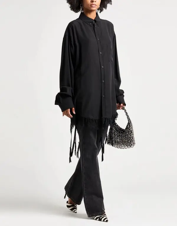 Balenciaga Long-sleeve Solid Color Shirt