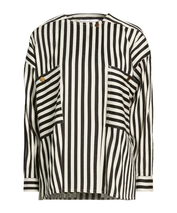 Max Mara Striped Woven Blazer