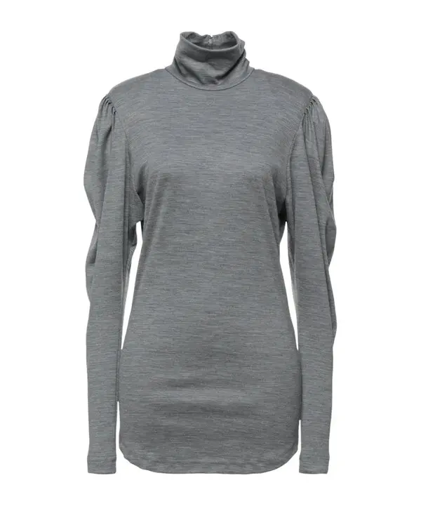 Isabel Marant Étoile Long Sleeve Turtleneck Top With Puff Sleeves