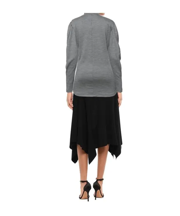 Isabel Marant Étoile Long Sleeve Turtleneck Top With Puff Sleeves