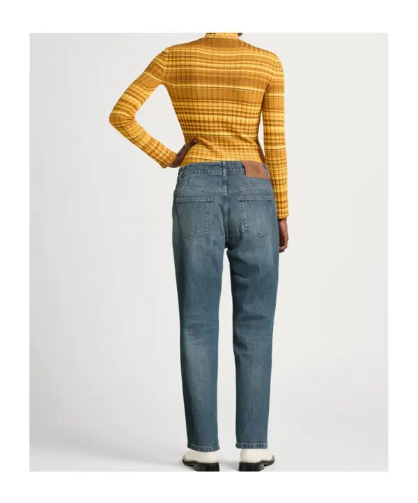 MAXCO. Max&co. Tapered Jeans With Zippered Pockets
