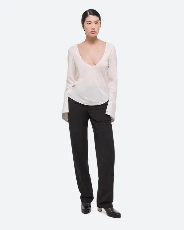 Helmut Lang Scarf Detailed Blouse