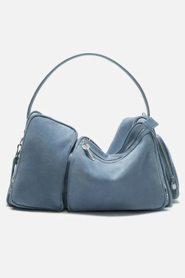 Acne Studios Camero Hotel Suede Shoulder Bag