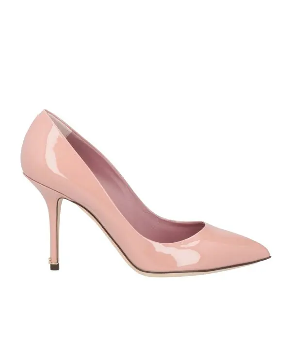 Dolce & Gabbana Glossy Leather Pointed Toe Pumps