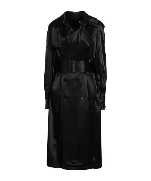 Balenciaga Solid Color Satin Trench Coat