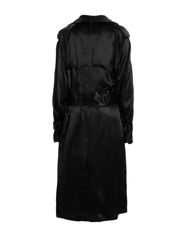 Balenciaga Solid Color Satin Trench Coat