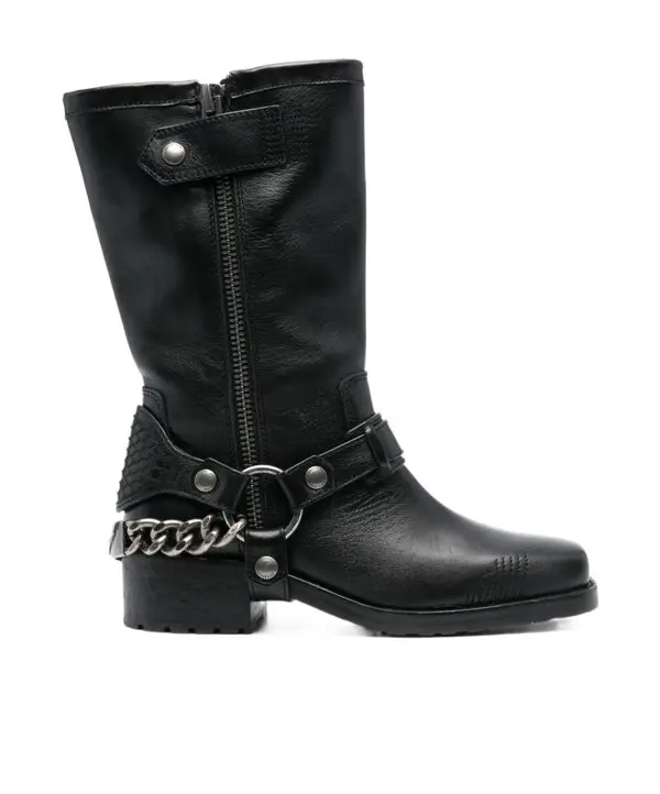 Zadig&Voltaire Igata Chain Detailed Biker Boots
