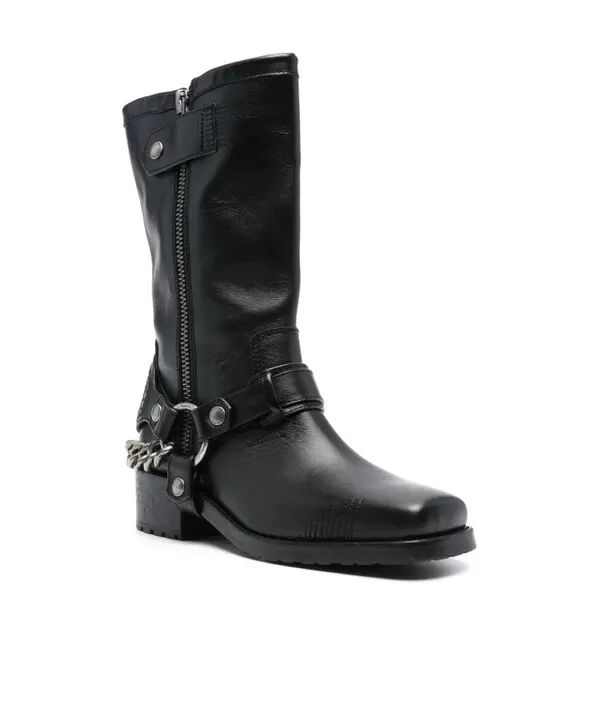 Zadig&Voltaire Igata Chain Detailed Biker Boots