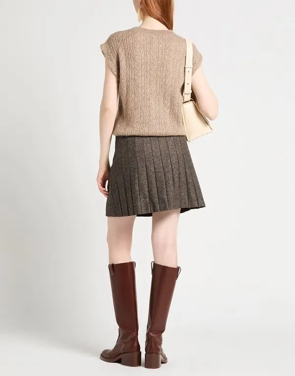 Brunello Cucinelli Solid Color Metallic Knit Short-sleeve T-shirt
