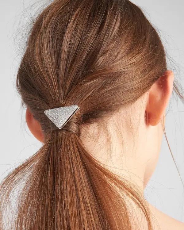 Prada Eternal Gold Brooch In Gold With Diamonds