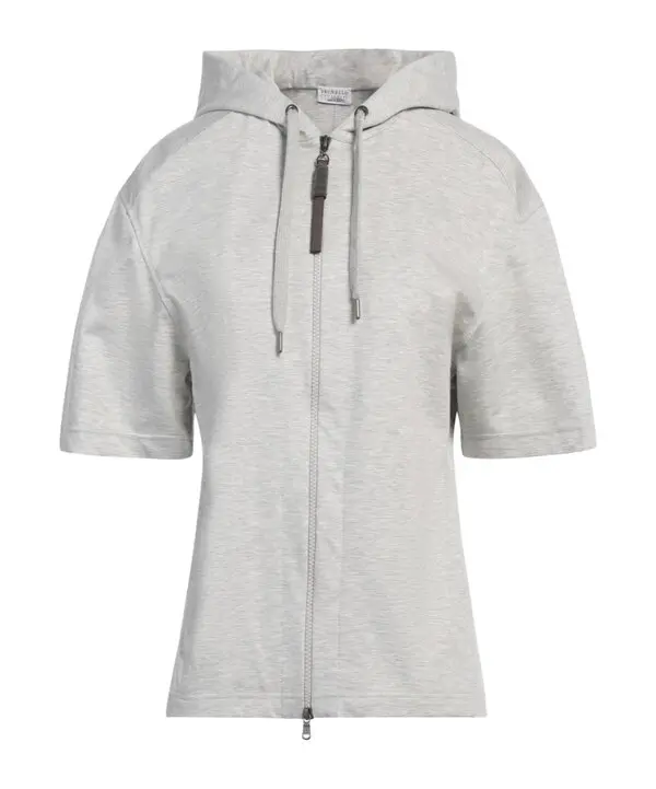 Brunello Cucinelli Solid Color Hooded Short-sleeve T-shirt